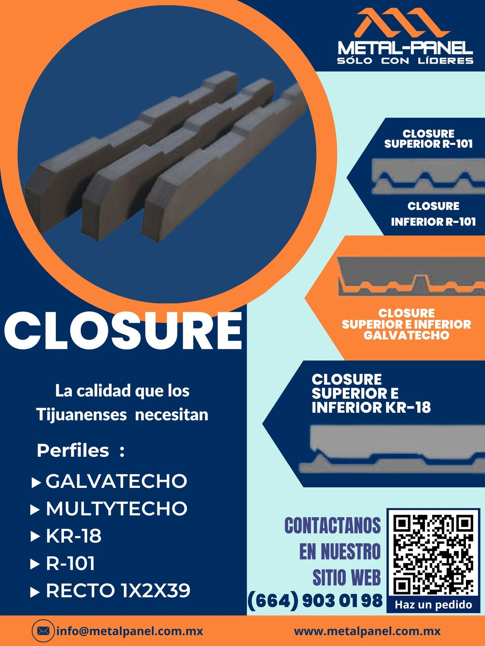 Closure para Panel en Ensenada | Accesorios aislamiento