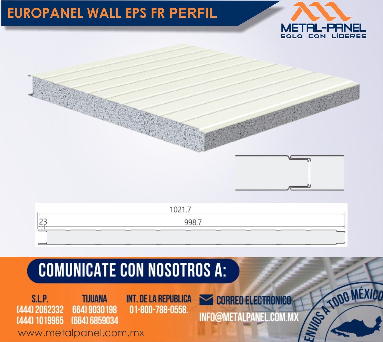 EuroPanel Wall EPS FR en San Luis Potosí | Metal Panel