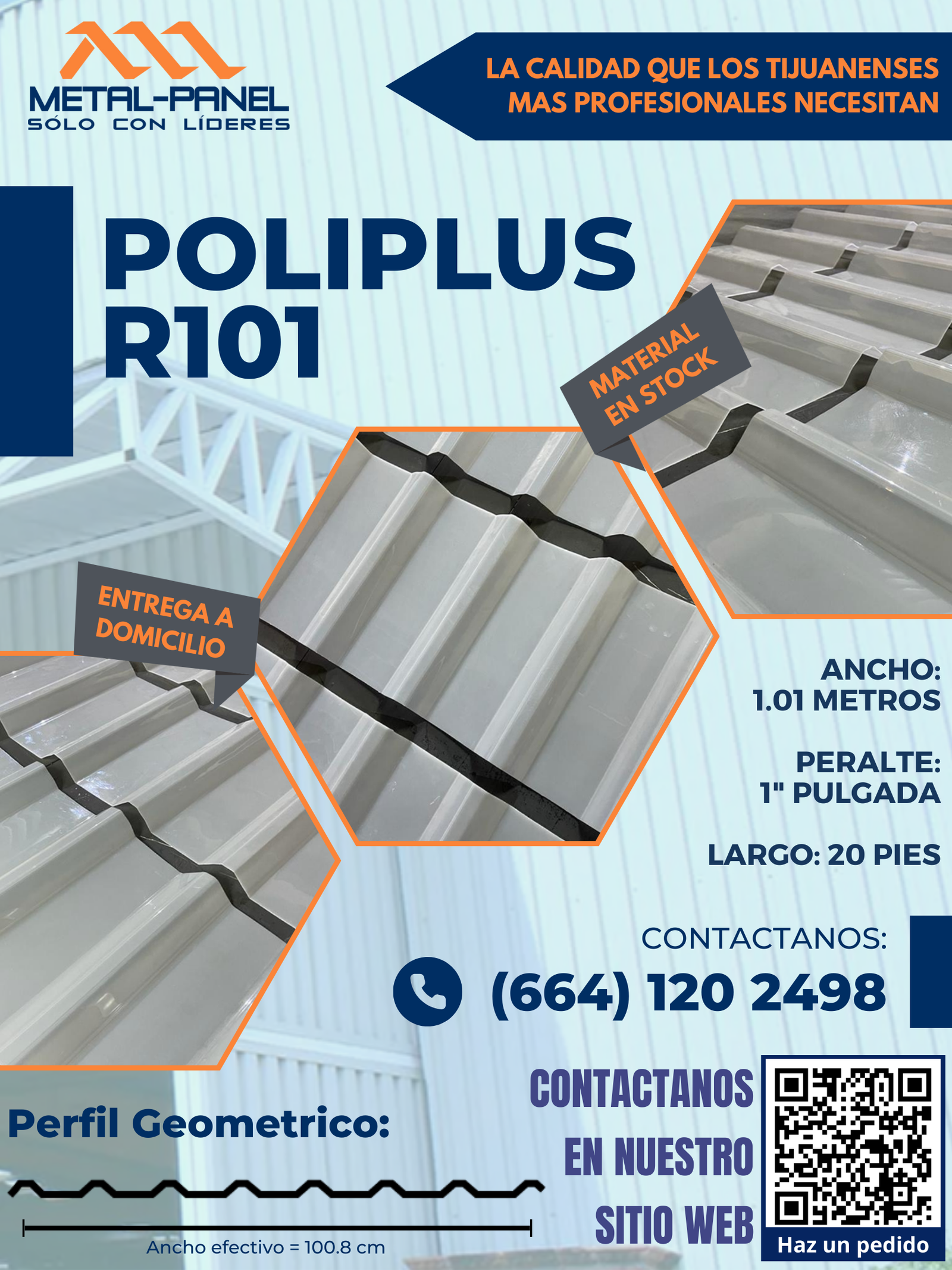 Policarbonato para R-101 en San Luis Potosí | Metal Panel